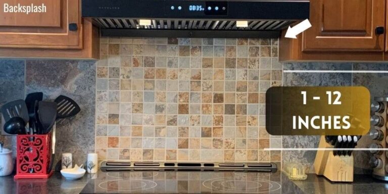 Gap Between Range Hood and Backsplash / Gas Range / Cabinet / Ceiling ...